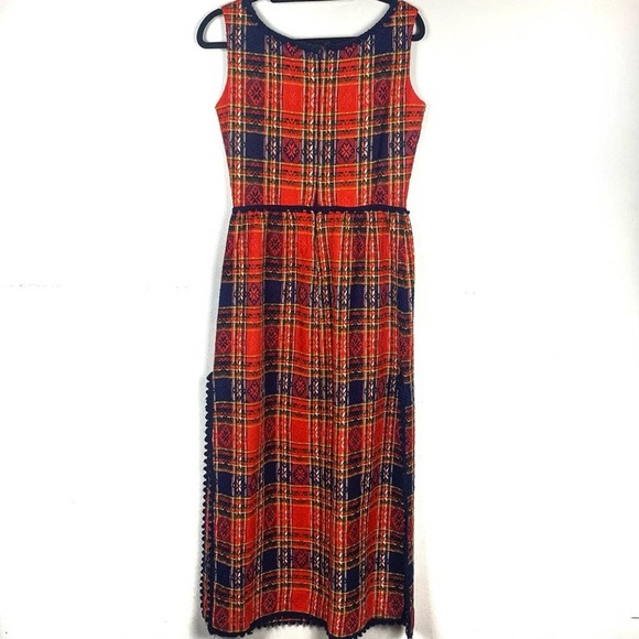 Vintage | Dresses | Vintage Parade New York Tweed Plaid Long Dress W ...